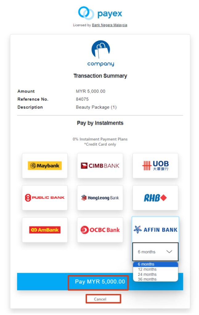 How to pay via Credit Card Instalment link [Customer journey guide ...